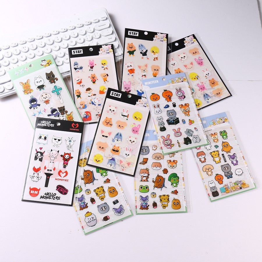 Kpop Txt Sk Babymonster Svt Stickers PVC Stickers Creative Stickers ...