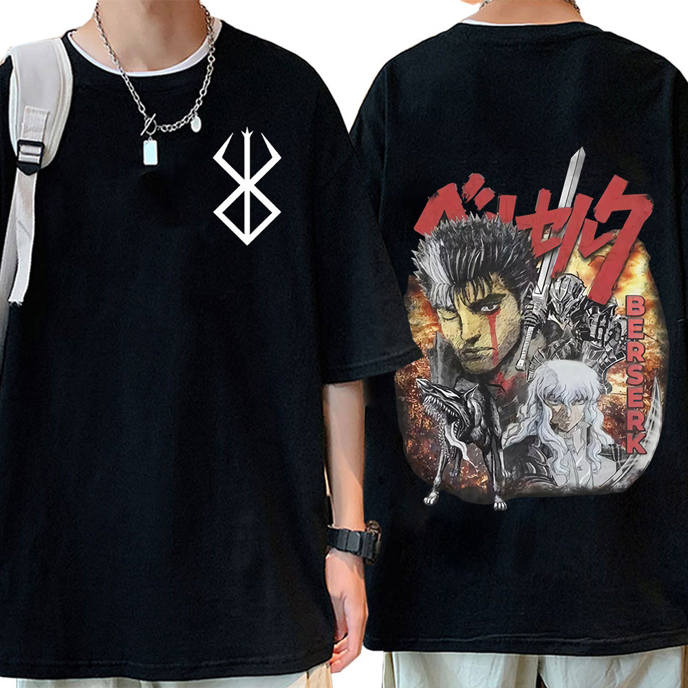 Blouse Berserk Guts Fashion Long Swordsman Gatsu Slim Fit Tees Simple ...