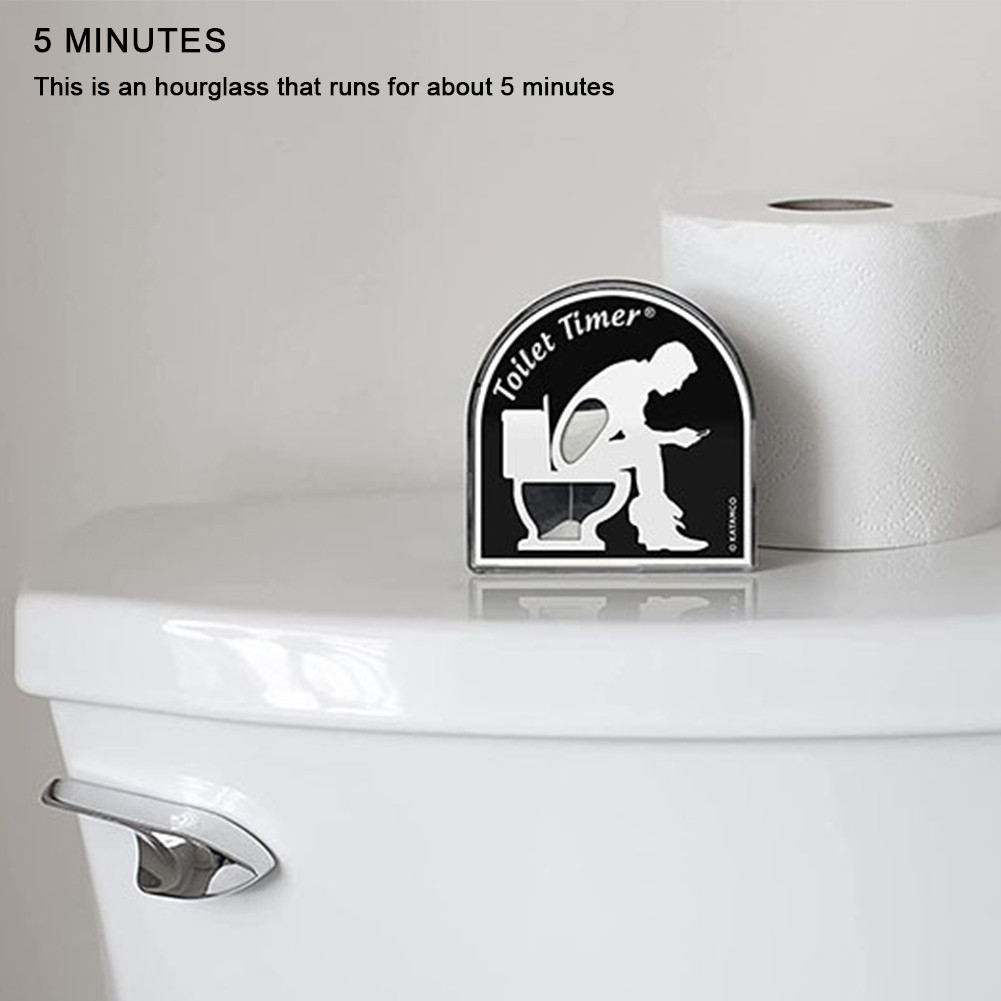Restroom Clock Hourglass 5 Minutes Toilet Sand Timer Manage Time Gift ...