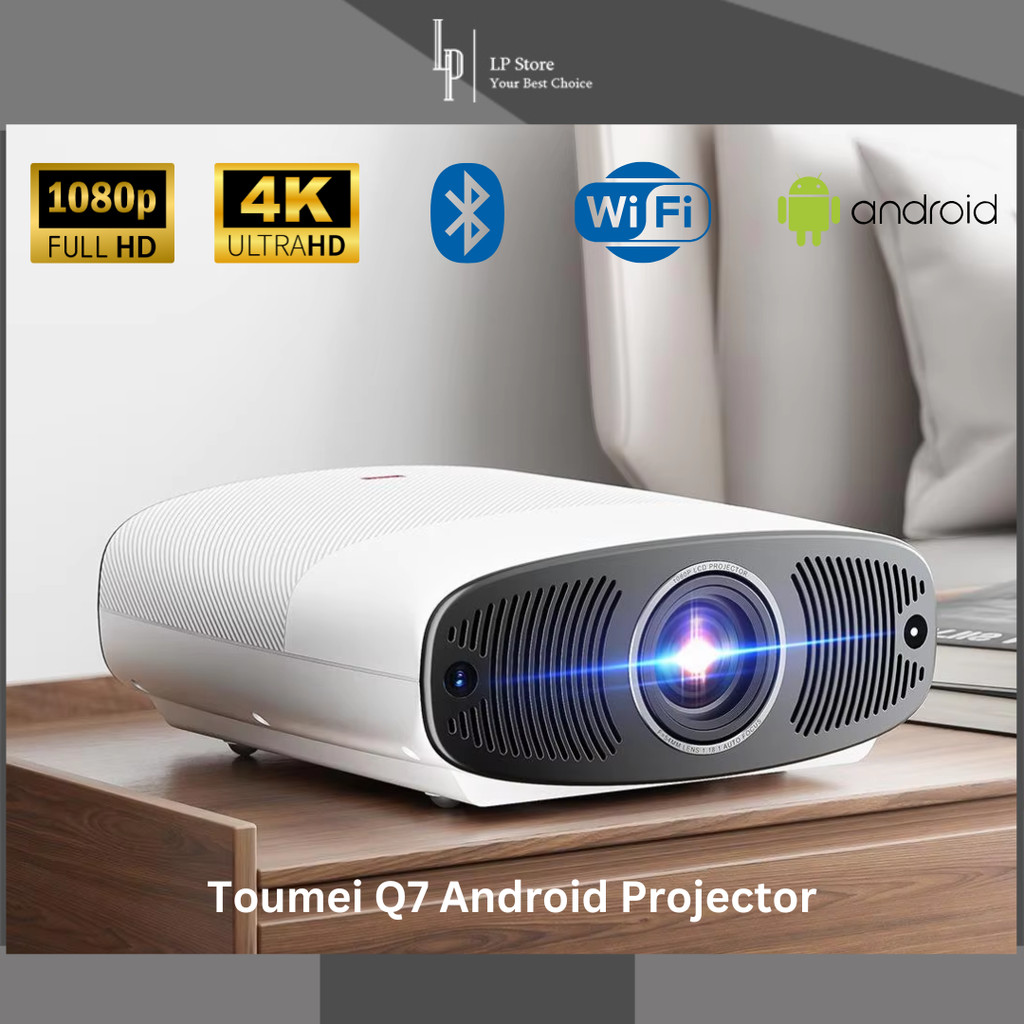 Toumei Q7 Projector 1080P Android Projektor HIGH Lumens 4K 1080P 150 ...