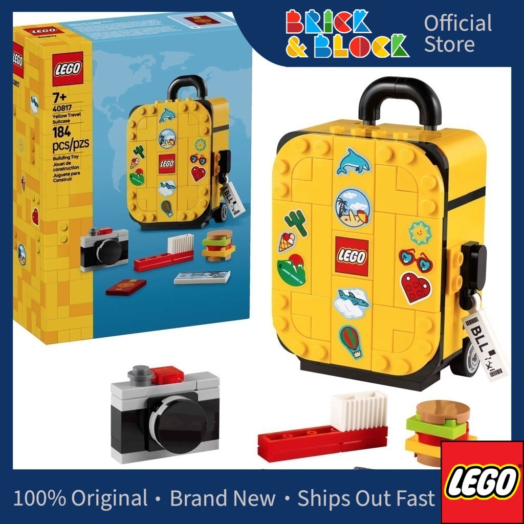 LEGO 40817 Yellow Travel Suitcase | Shopee Malaysia