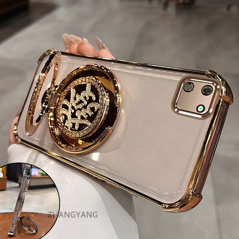 Case For Realme C11 2020 C11 2021 Four corner electroplated transparent ...