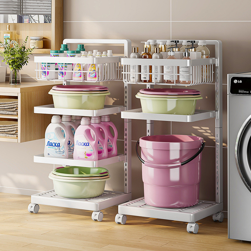 Toilet Rack Floor-standing Floor-standing Multi-layer Laundry Liquid ...