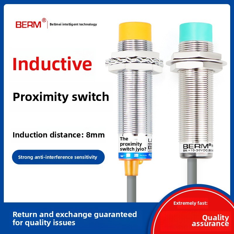 LJ18A3-8-Z/BX Metal Inductive Proximity Switch DC Two-Wire Three-Wire ...