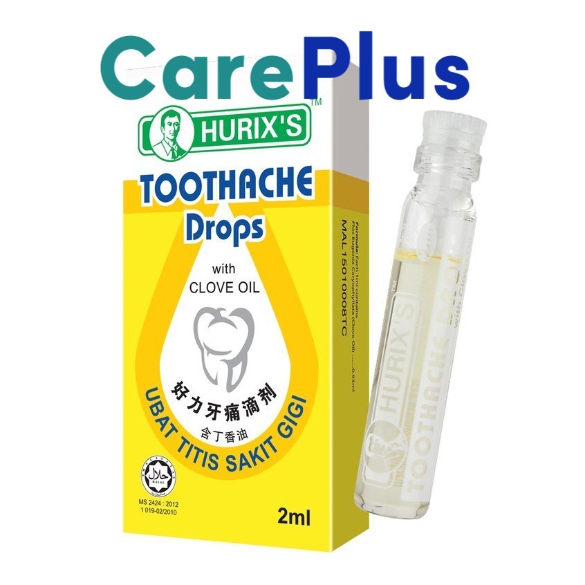HURIX'S TOOTHACHE DROPS WITH CLOVE OIL 2ML (EXP:07/2026) | Shopee Malaysia