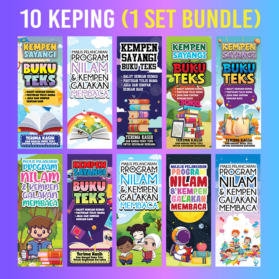 BUNTING KEMPEN PROGRAM NILAM & BUKU TEKS | Shopee Malaysia