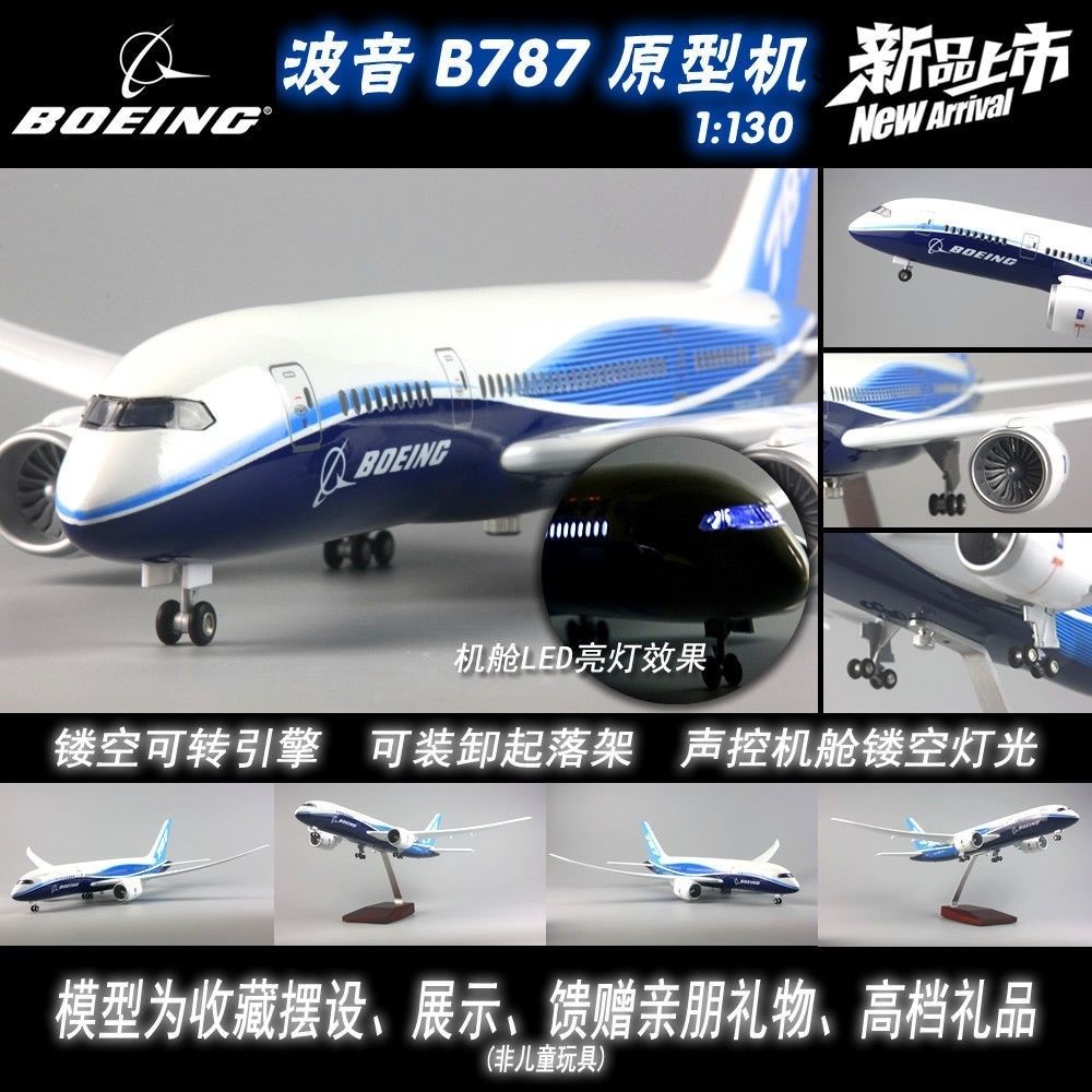 B787 Prototype Airplane Model Simulation Airplane Model 20-47cm with ...