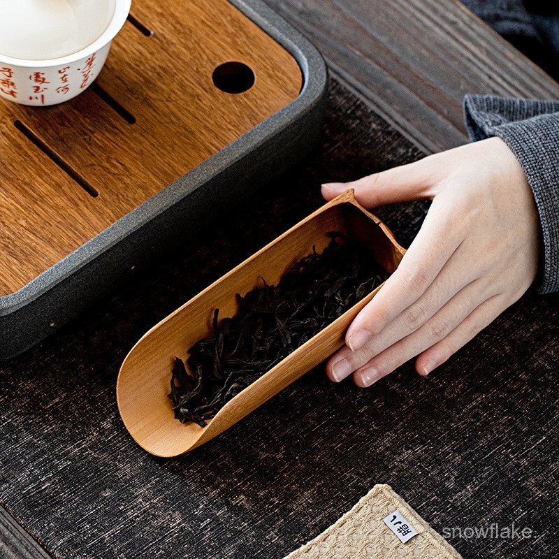 Bamboo Tea Spoon Teaspoon Tea Appreciation Lotus Short Tea Shovel Tea ...