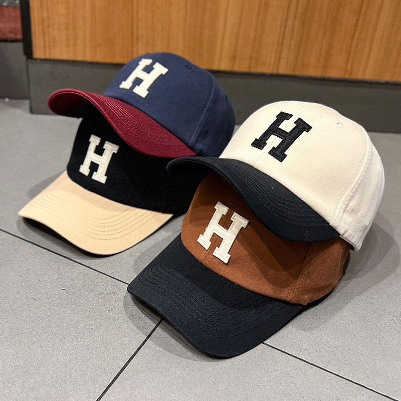 Hat Female Dongdaemun Letter H Baseball Cap Spring Summer Street Wear ...