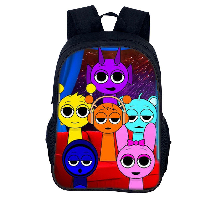 Sprunki Backpack 16inch Incredibox Wenda Grey Oren Raddy Classic ...