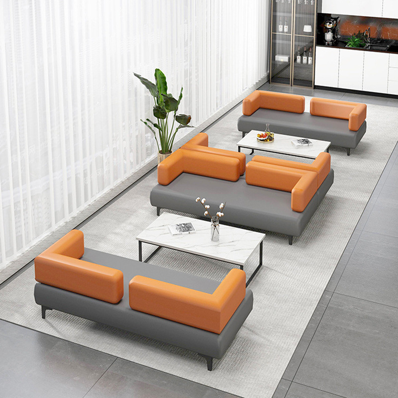 Sofa urusan kerja, kombinasi meja kopi, penerimaan tetamu perniagaan ...