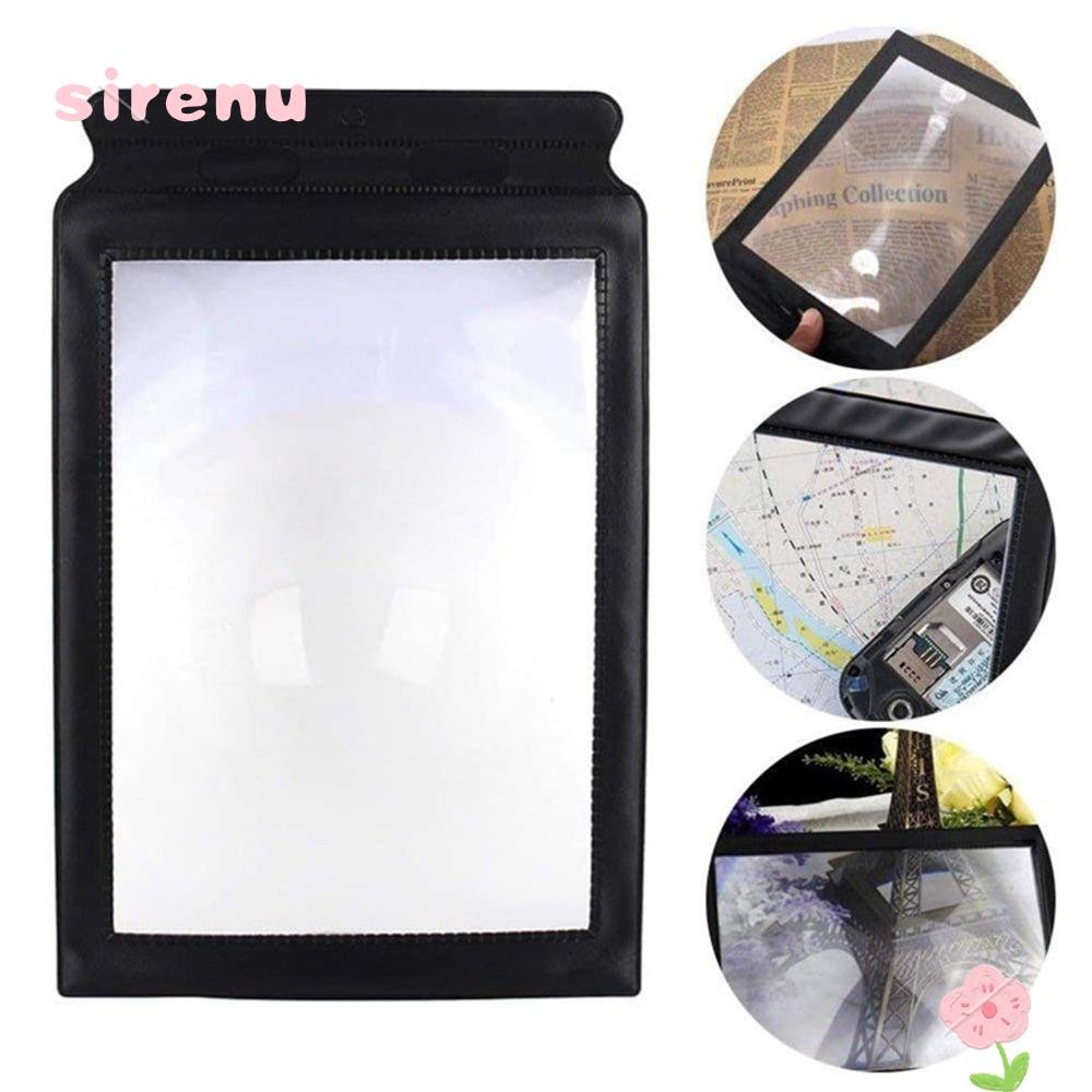 SIRENU A4 Lenses Magnifier Book Reading Lens Lens Magnification Aid ...