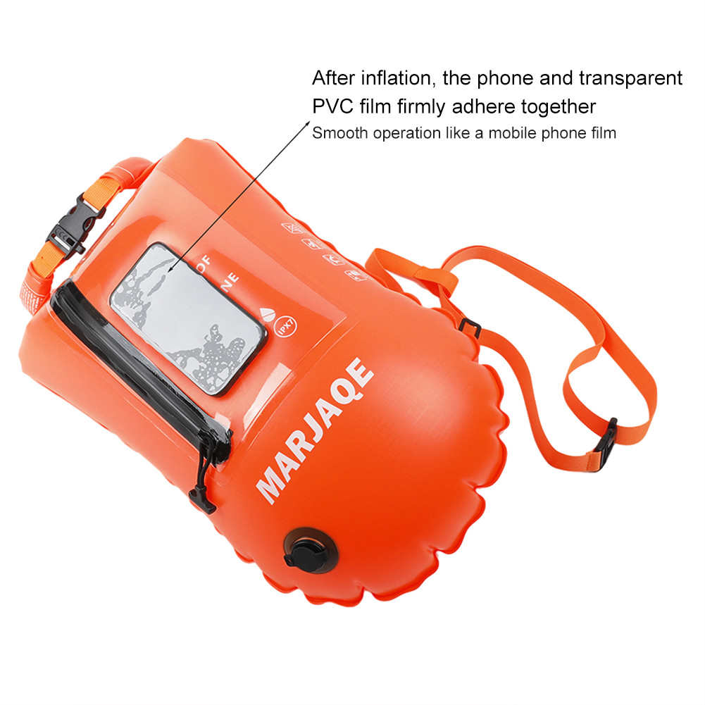 OCE! 20L Air Dry Tow Bag Highly Visible IPX7 Waterproof Inflatable Life ...