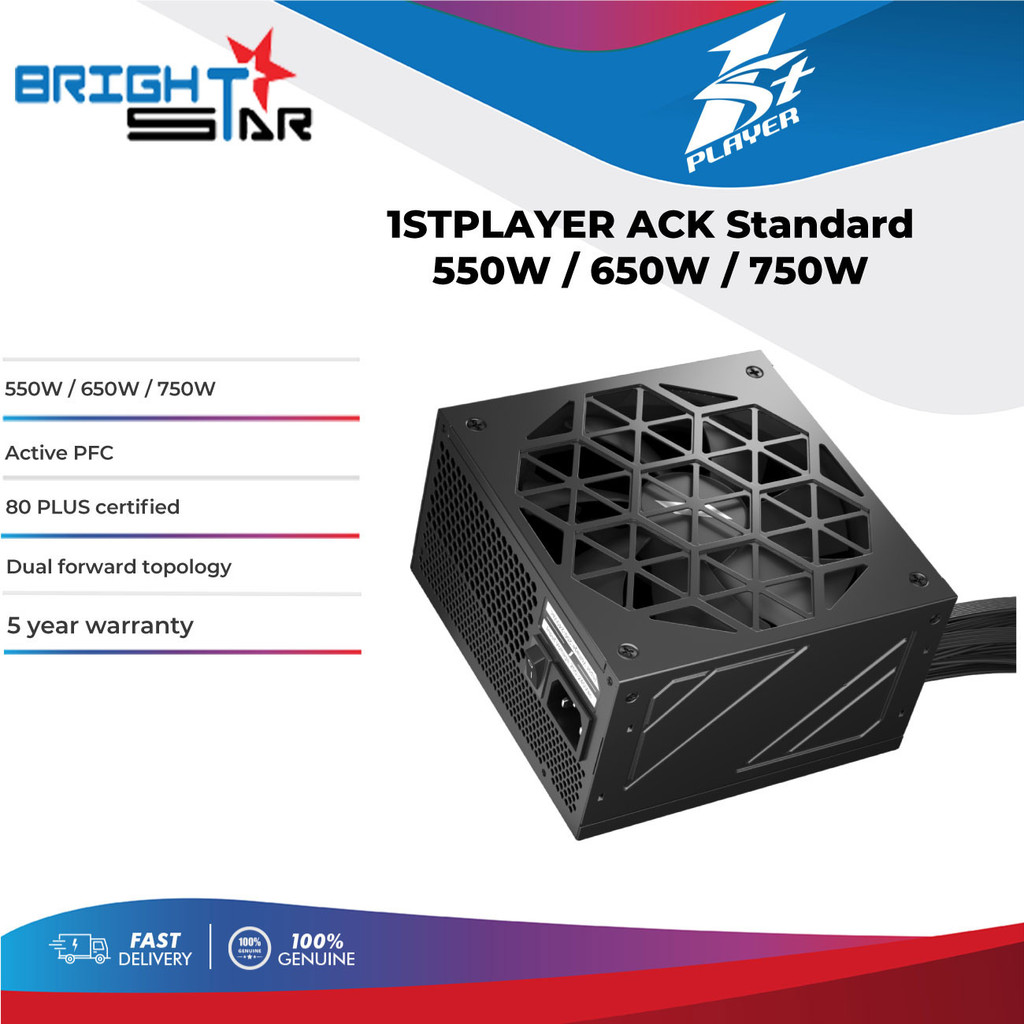 1ST PLAYER ACK Series Power Supply PSU 80PLUS - 550W/650W/750W | Shopee ...