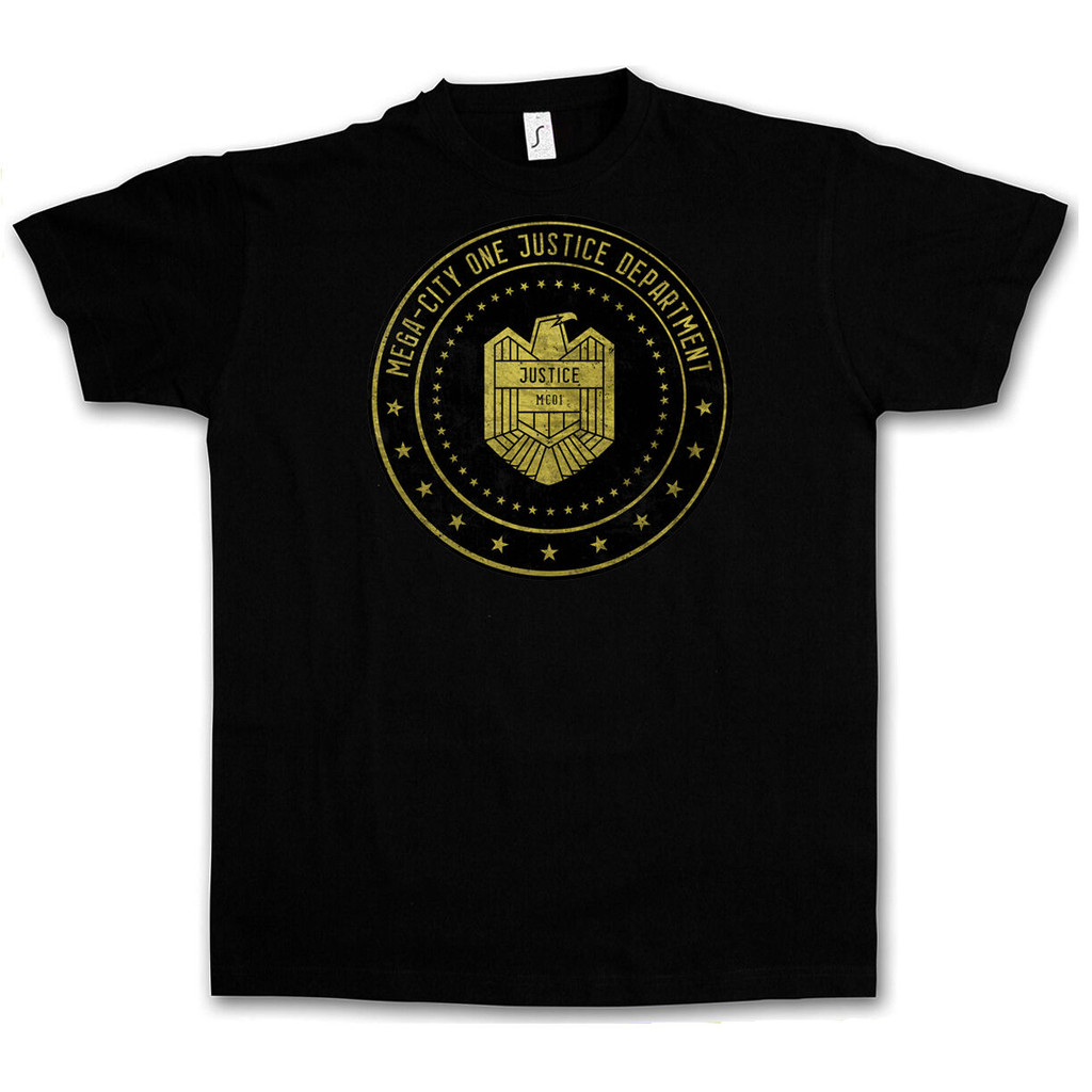 Mega City One Justice Dept Logo Ii T-Shirt - Judge Comic Dredd ...