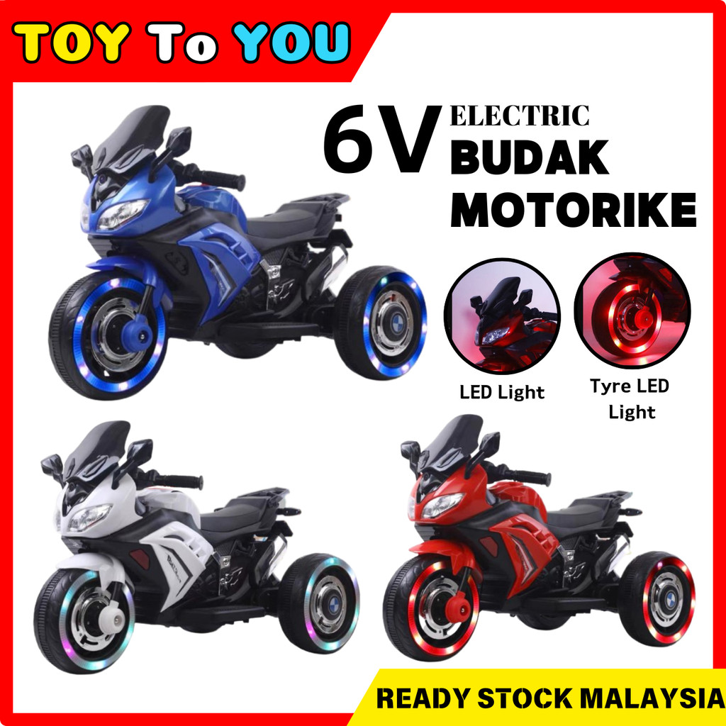 Ready Stock !!! 6V Super Bike Kids Ride On Electric Motor Kids Motor ...