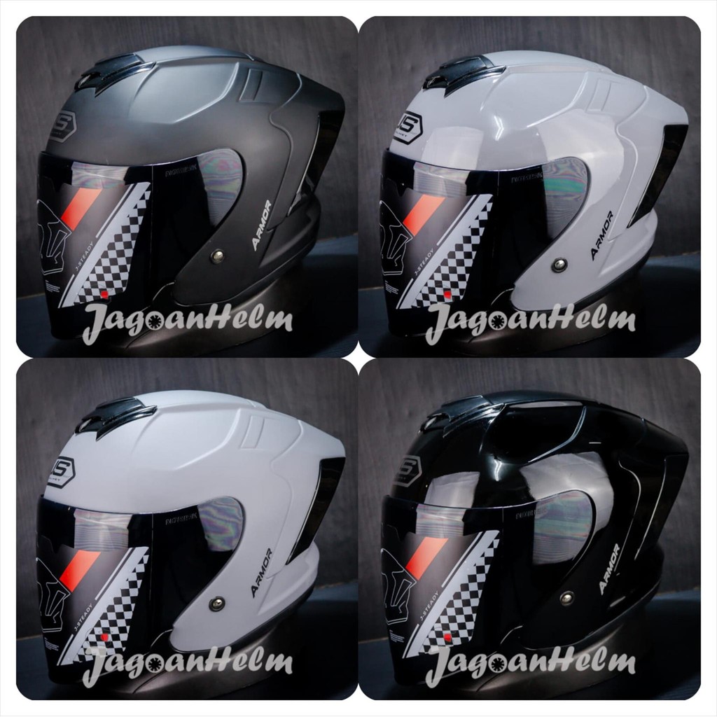 Js ARMOR HELMET | Solid | Half FACE SINGLE VISOR | Shopee Malaysia