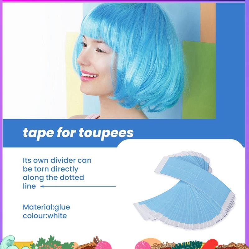 36Pc/Lot Strong Fixed Wig Double Tape Wig Adhesive Extended Hair Strip ...