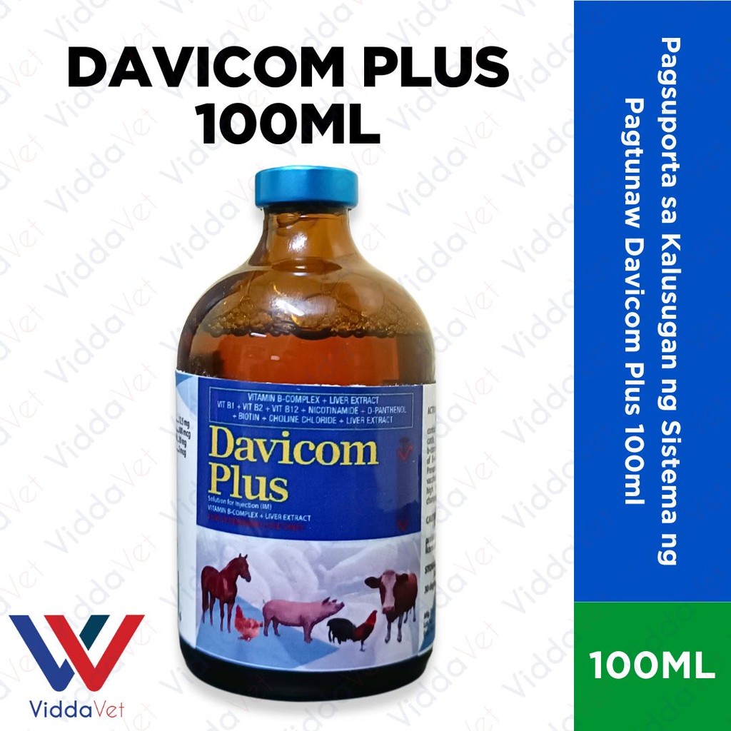 viddavet Davicom plus B-COMPLEX PLUS VITAMINS 100 ML for animals ...