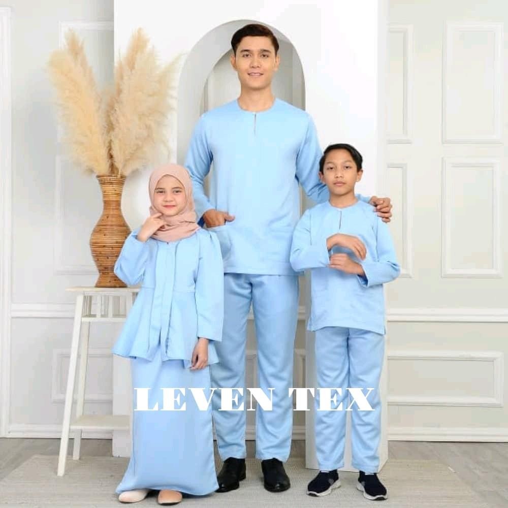 FAMILY SET BAJU RAYA MATCHING PEARLS SKIN PREMIUM QUALITY SOFT | Shopee ...