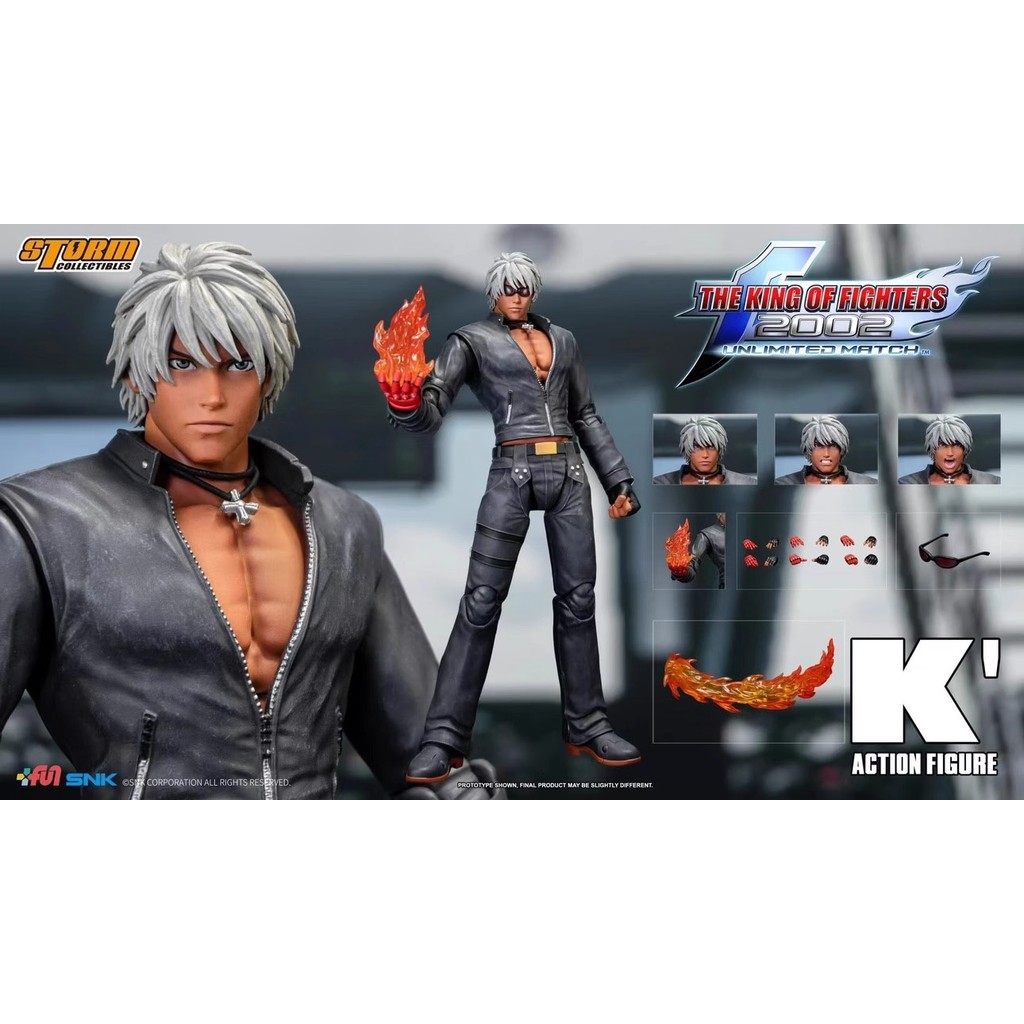 Storm Toys KOF The King of Fighters 2002 Kai K 1/12 Action Figure ...