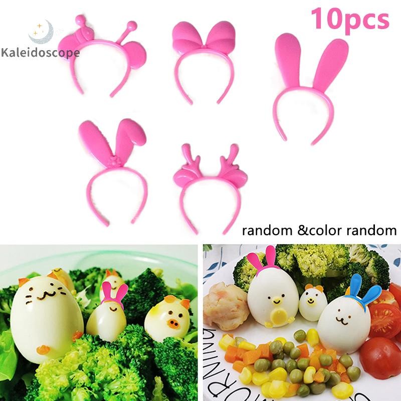 Kaleidoscope 10Pcs Bento Decoration Tools Lunch Bento Box Food Headwear ...