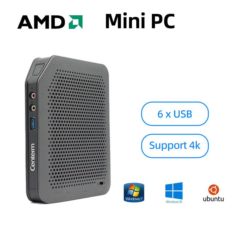 Amd Mini win10 win7 Mini Desktop Computer Host Low Power Printing linux ...