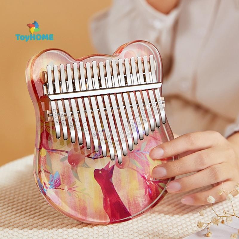 GPHA> Cega Acrylic Kalimba 17 Key Portable Kalimbas Thumb Piano Music ...