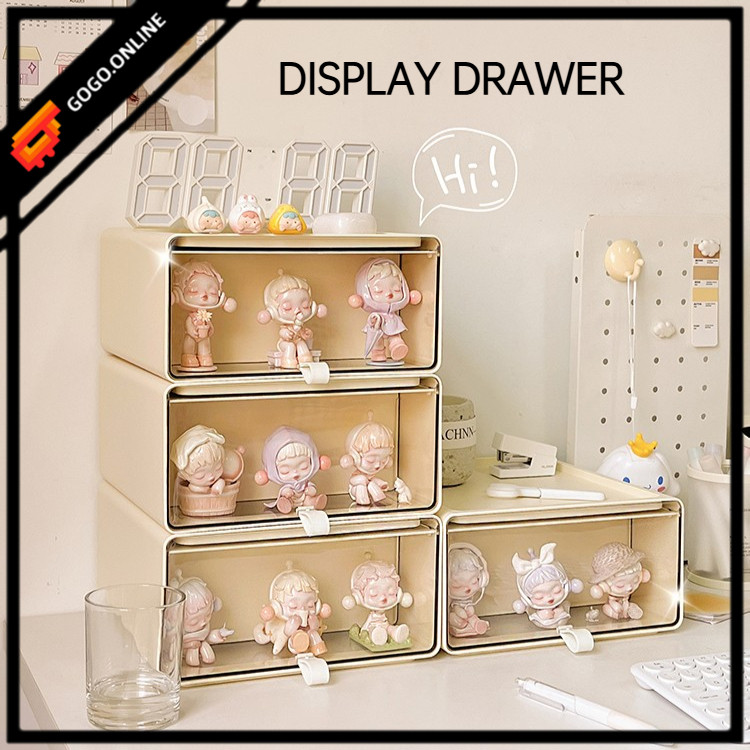 GOGO.ONLINE Drawer Blind Box Display Shelf Stationery Organizer Acrylic ...