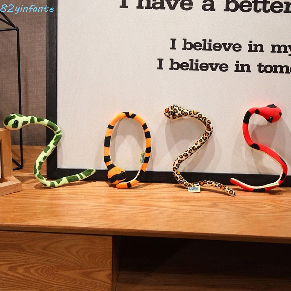 YINFANTE Simulated Snake Plush Toy, Plush Little Snake Year of The ...
