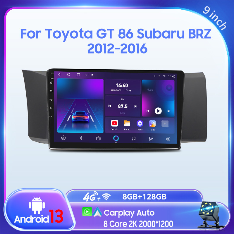 Toyota GT86 Subaru BRZ 2012-2016 2din Android 13.0Car Radio Multimedia ...