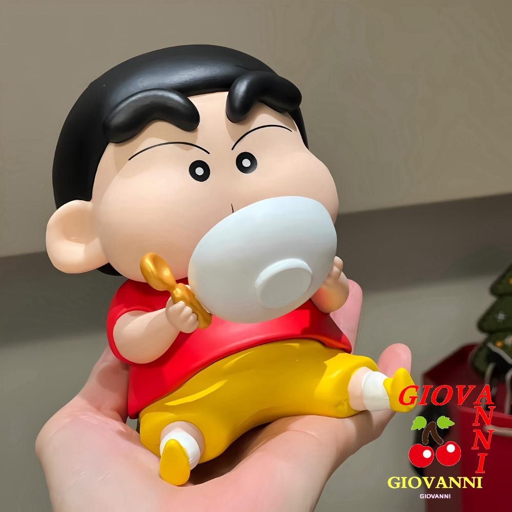 GIOVANNI Crayon Shin-Chan Model Toy, Eating Noodles Statue Crayon Shin ...