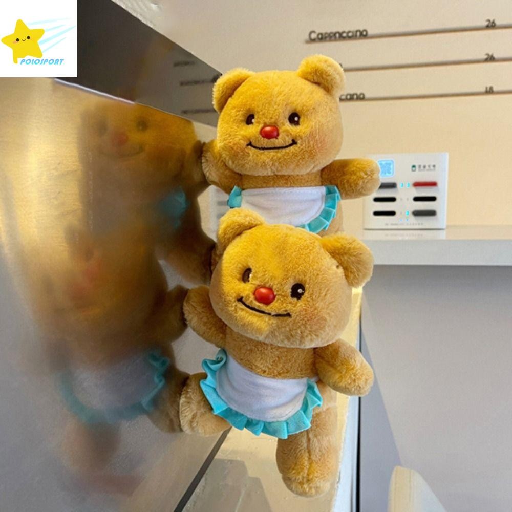 POLOSPORT Butter Bear Plush, Plush Bear Wall Decoration Fridge Magnet ...