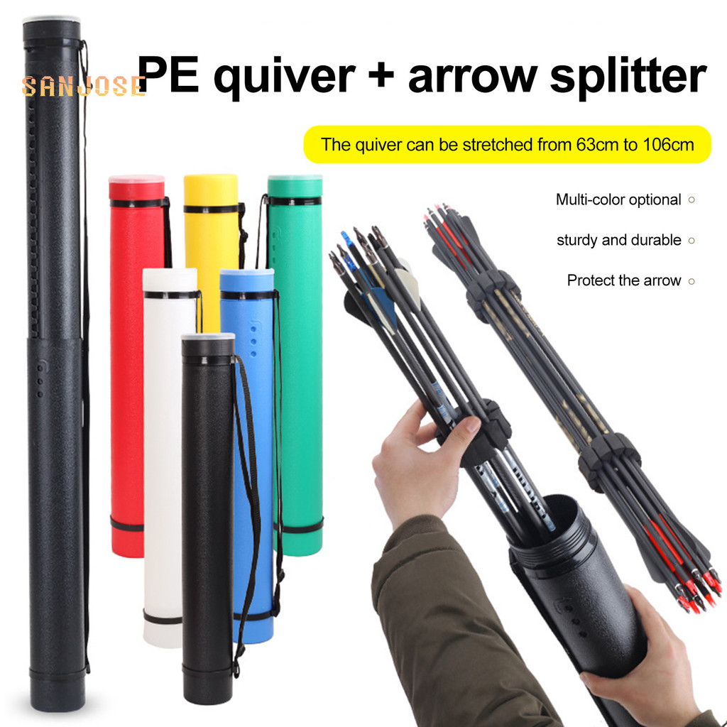 SJS-Archery Arrow Quiver Telescopic Extendable Arrow Tube Case Holder ...