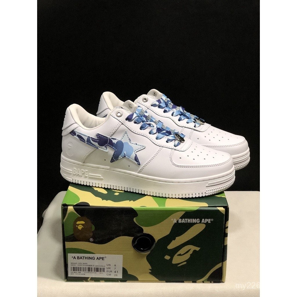A bathing ape (bape) bape sta low Durable Canvas Shoes Trendy Shoes ...