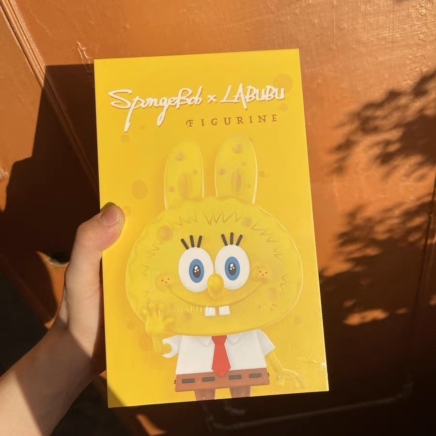 Popmart POPMART LABUBU SpongeBob SquarePants Large Size Figure Trendy ...