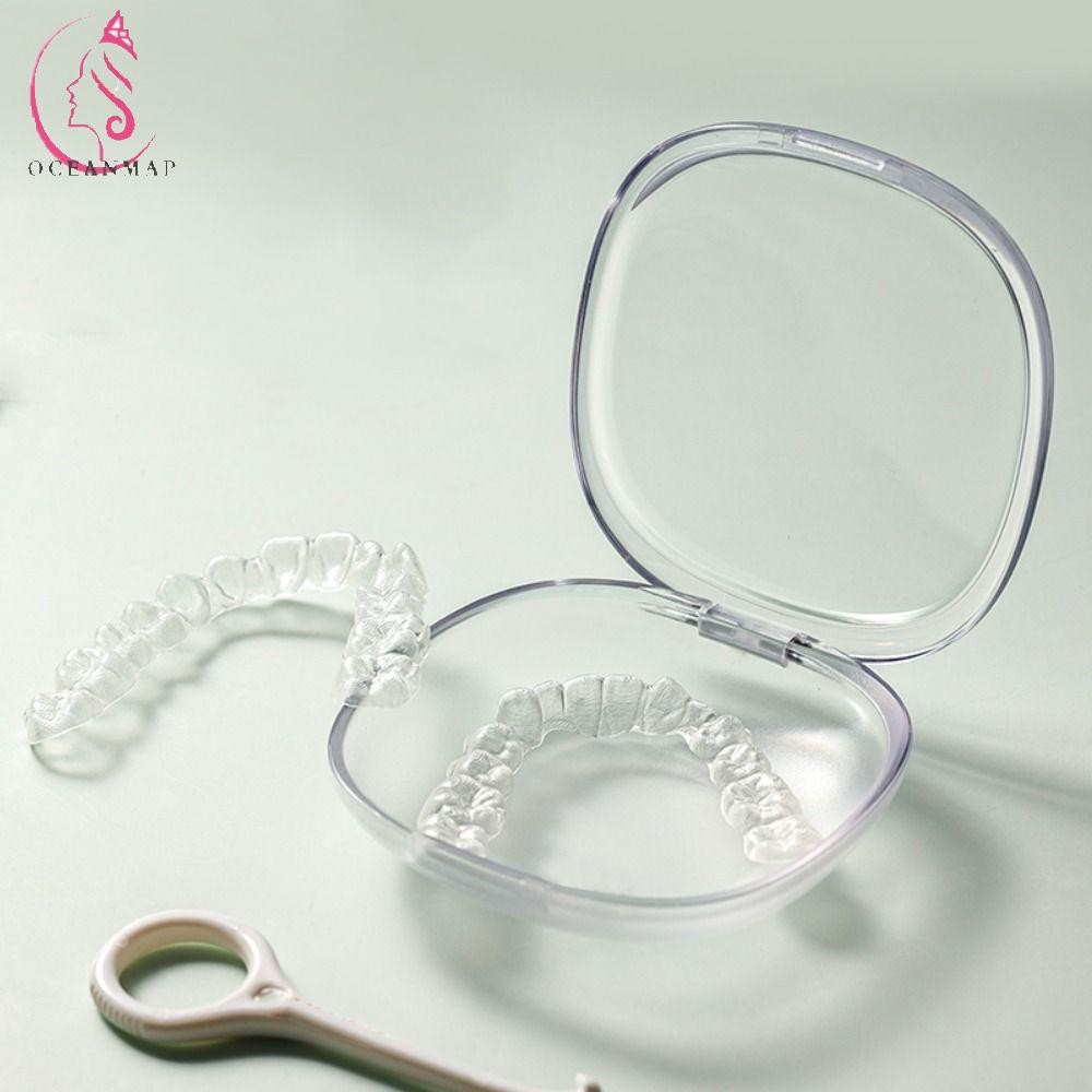 OCEANMAP Dental Retainer Box, Portable Mini Braces Orthodontic Case ...