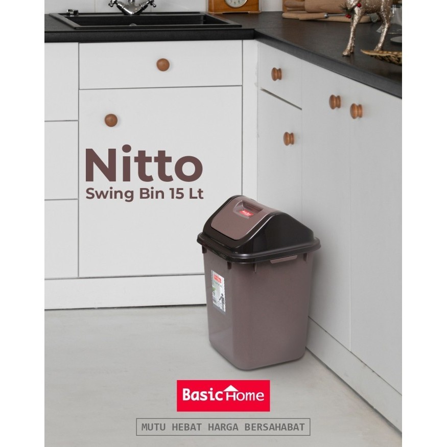 Topton Lion Star Basic Home BHC Nitto Swing Bin Practical Trash Can ...