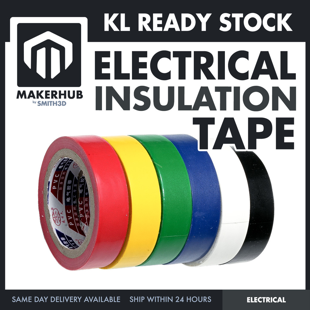 Electrical Insulation Tape 18mm x 10m PVC Color Coded Marking Red White ...