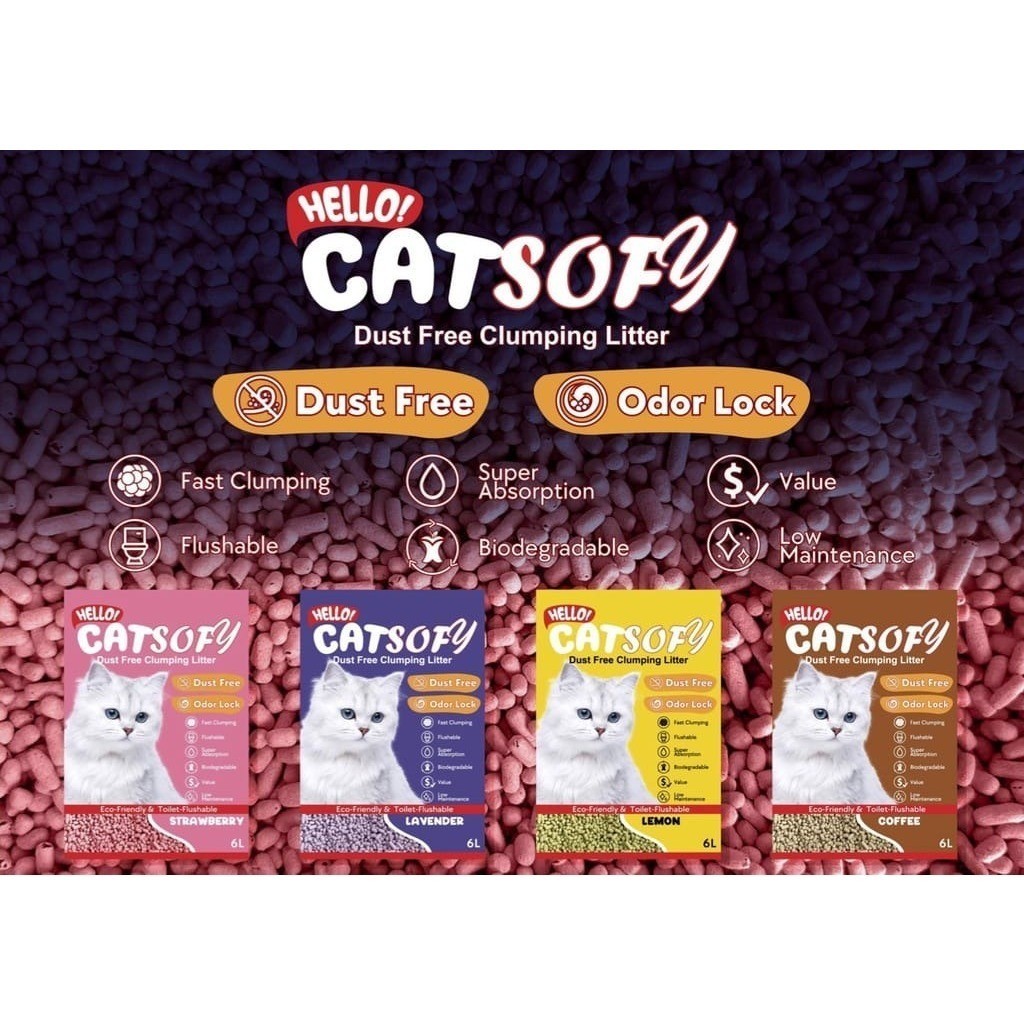 Hello Catsofy Clumping Litter 6L | Shopee Malaysia