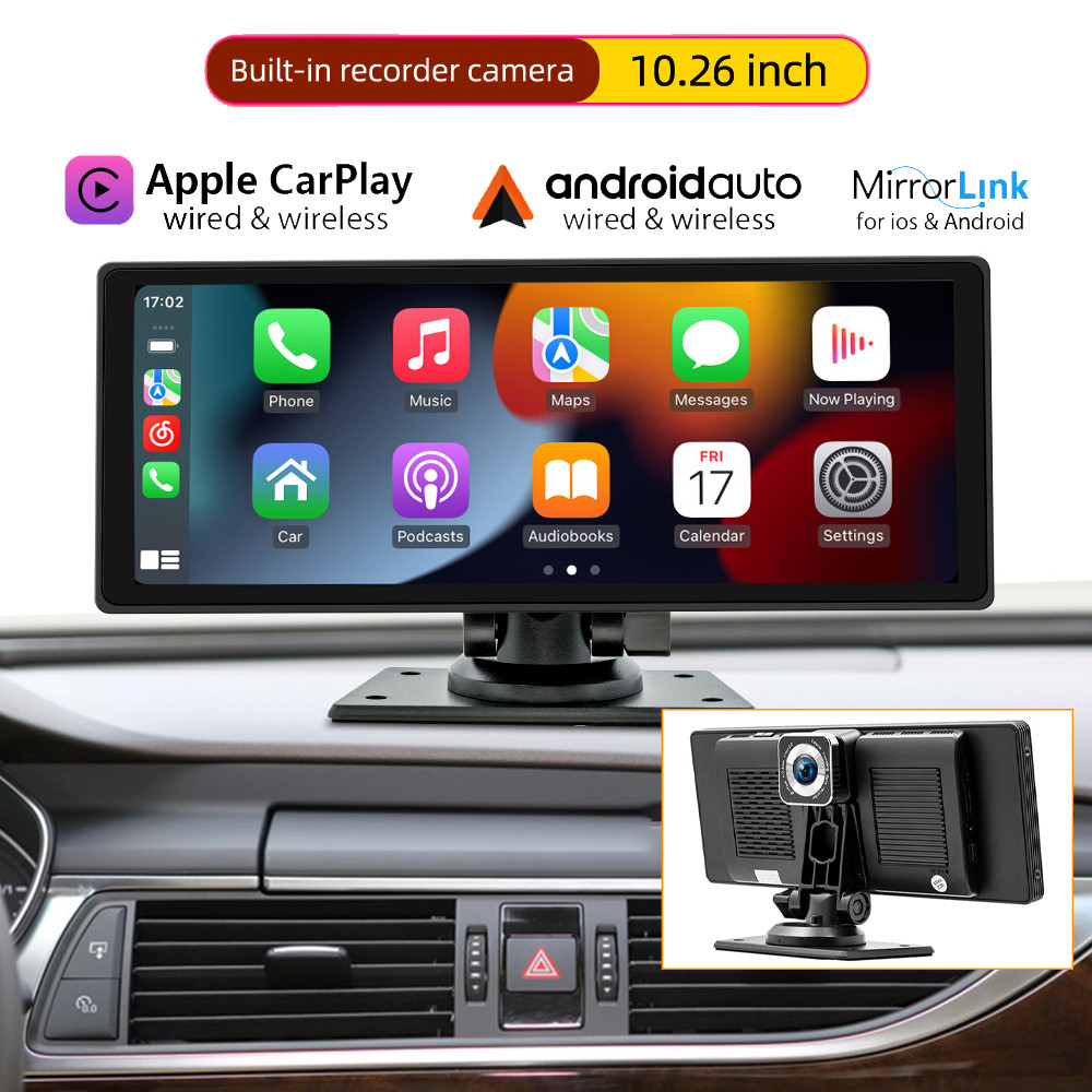10.26 Inch Touchscreen Dashcam Video Recorder Car Camera DVR With ...