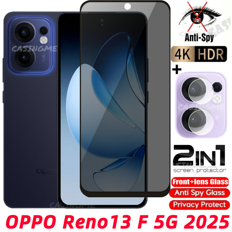 OPPO Reno13 F 5G 2025 Anti Peek Privacy Film Private Tempered Glass For ...