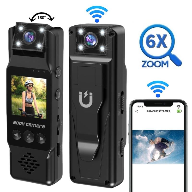 4K Portable Sports Recording Camera, 1.3 Inch LCD Display Body Cameras ...