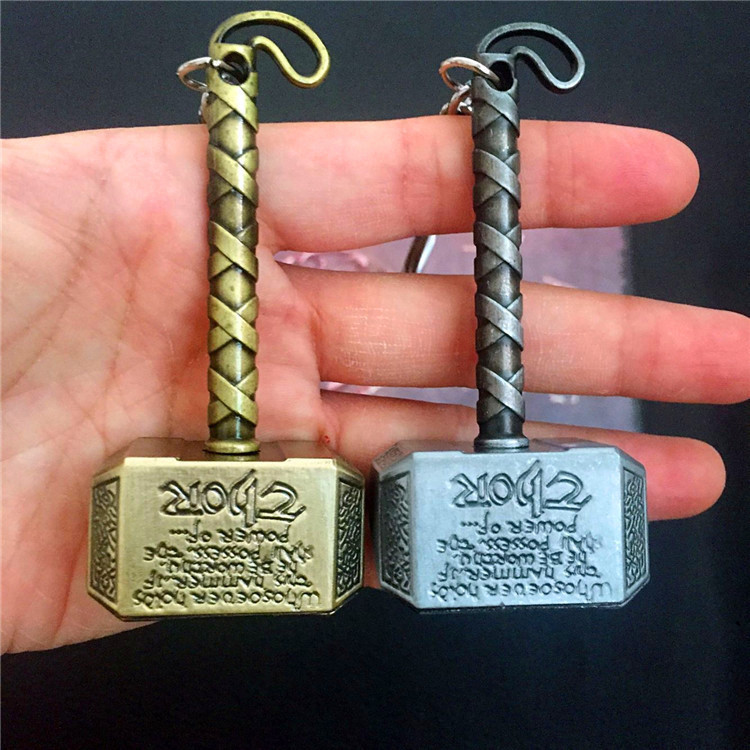 Cadangan gadis kecil # Loket Avengers THOR's Hammer THOR Alloy Loket THOR kancing kunci THOR's ...