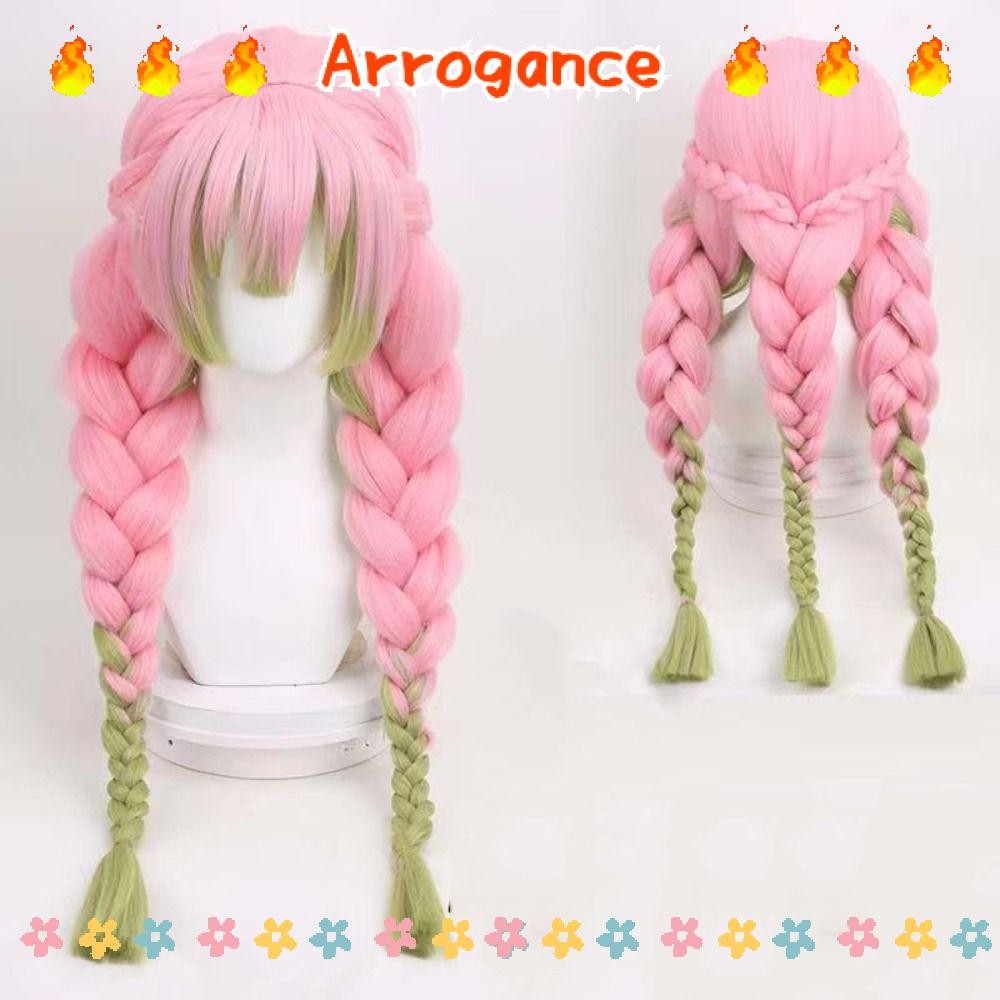 ARROGANCE Demon Slayer Cosplay Wig, Demon Slayer Long Kimetsu no Yaiba ...