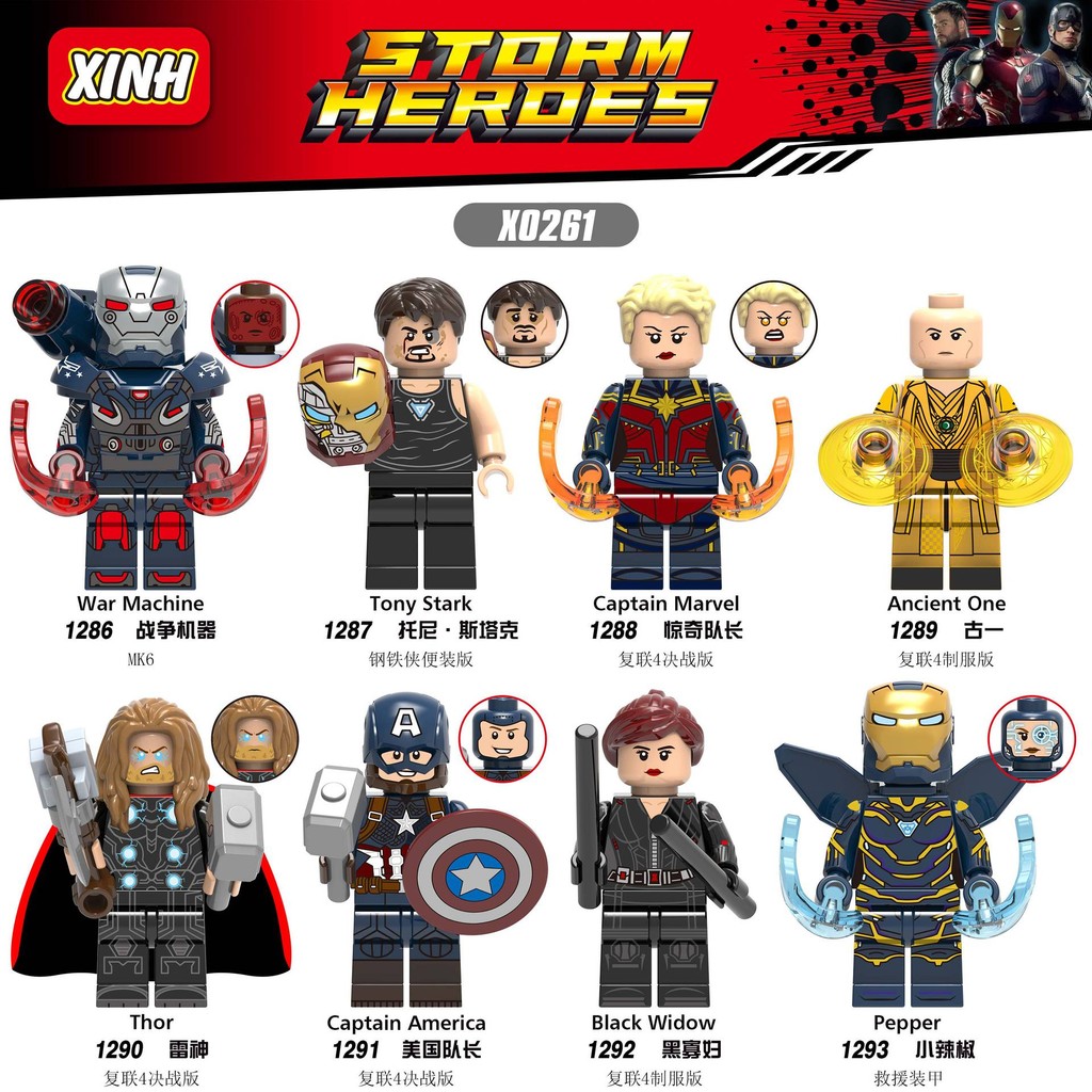 Small particle toys Superhero series building block minifigures Marvel ...