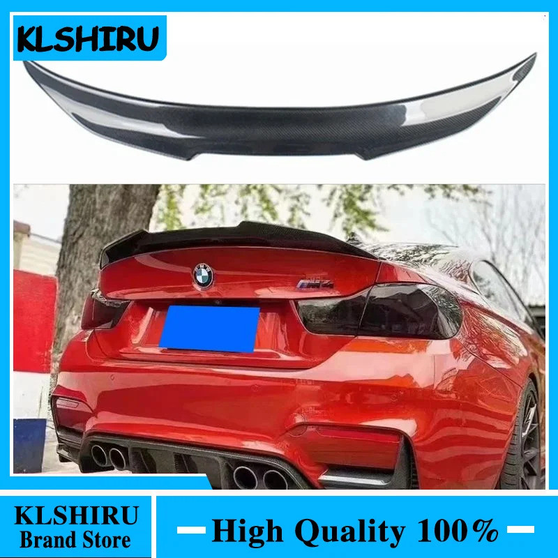 For BMW M4 F82 Coupe PSM style carbon fiber Spoiler Car Rear Boot Lip ...