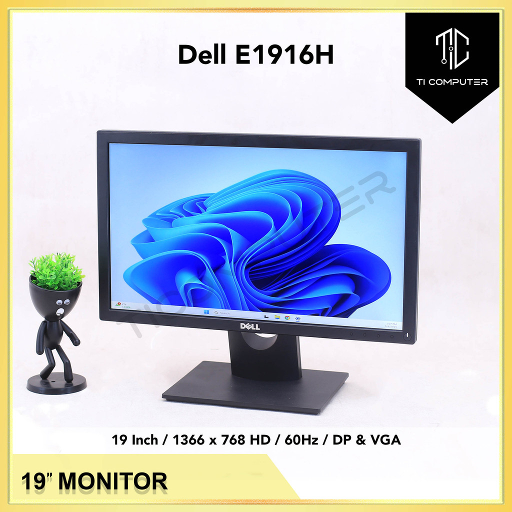 Dell E1916H 19 inch Widescreen LED Backlight DP VGA Refurbished Monitor ...