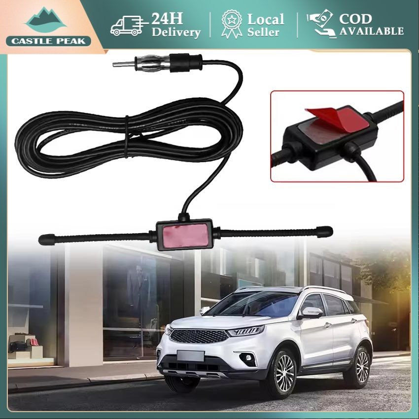 Premium Car Antenna - AM/FM Radio Signal Booster with Waterproof ...