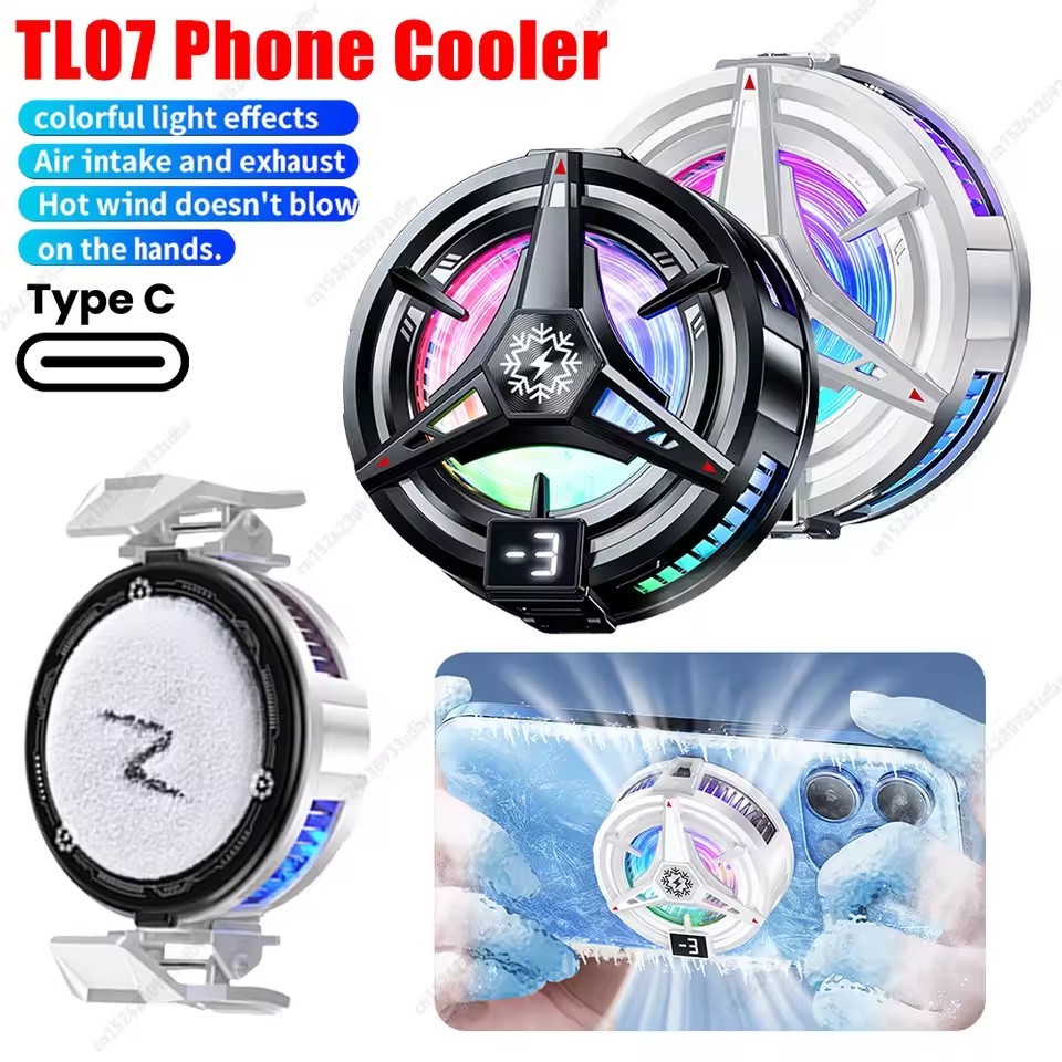 Magnetic Phone Cooler Gaming Cooling Fan Mobile Phone Phablet Fan Mini ...